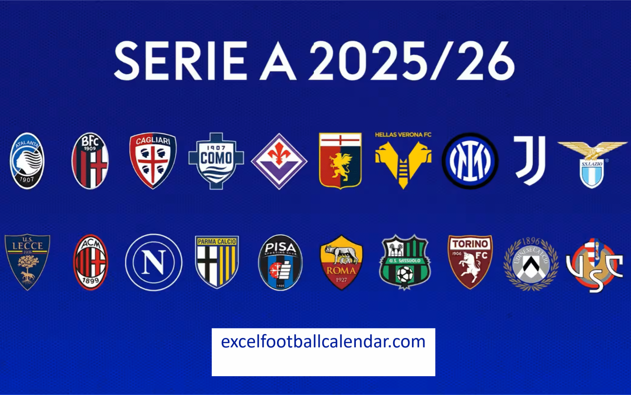 Serie A 2025 2026 Excel Fixture & Prediction Template – The Ultimate ...