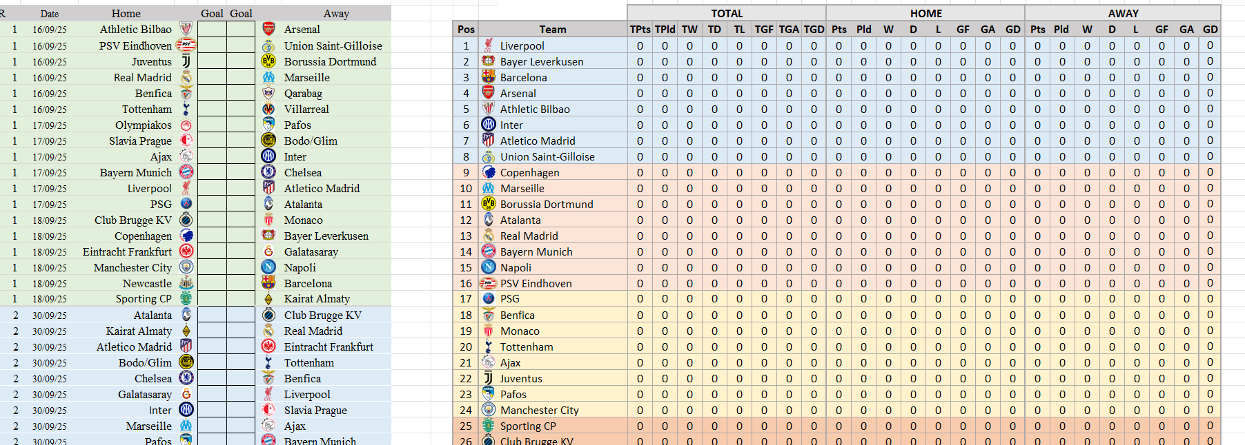 Excel Champions League 2025-2026 Fixture Template Free Download V2 ...